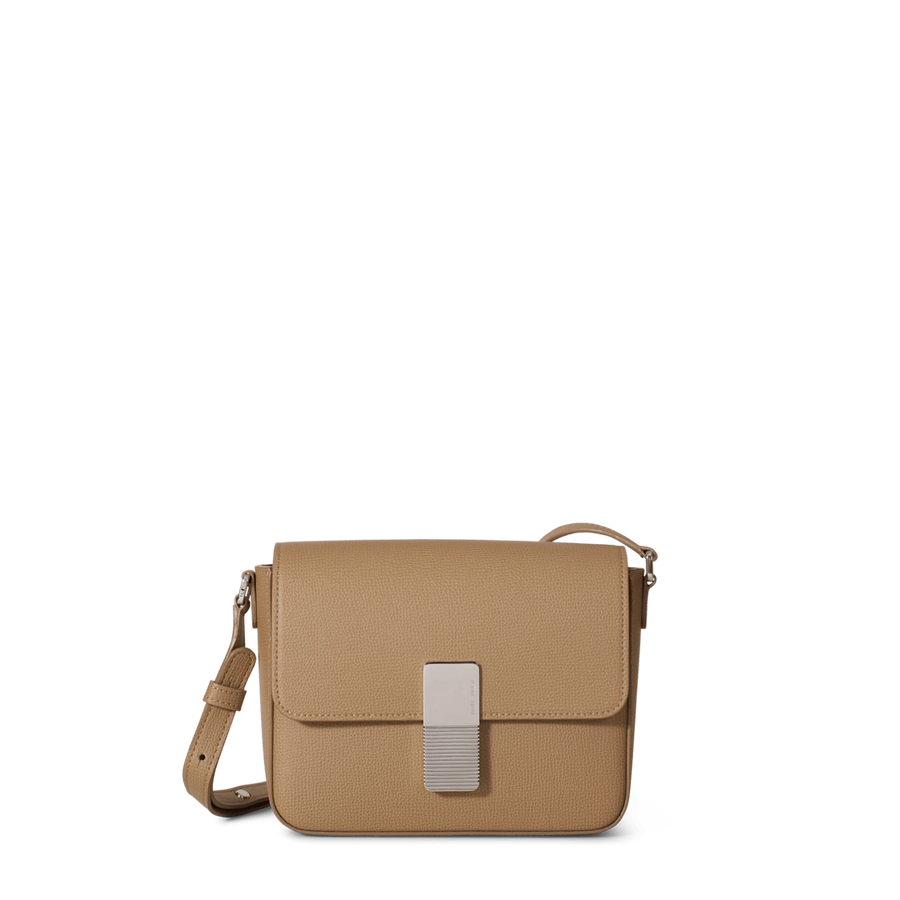 Mini Monceau Silver Edition - Cappuccino Pebble Leather – Ateliers Auguste