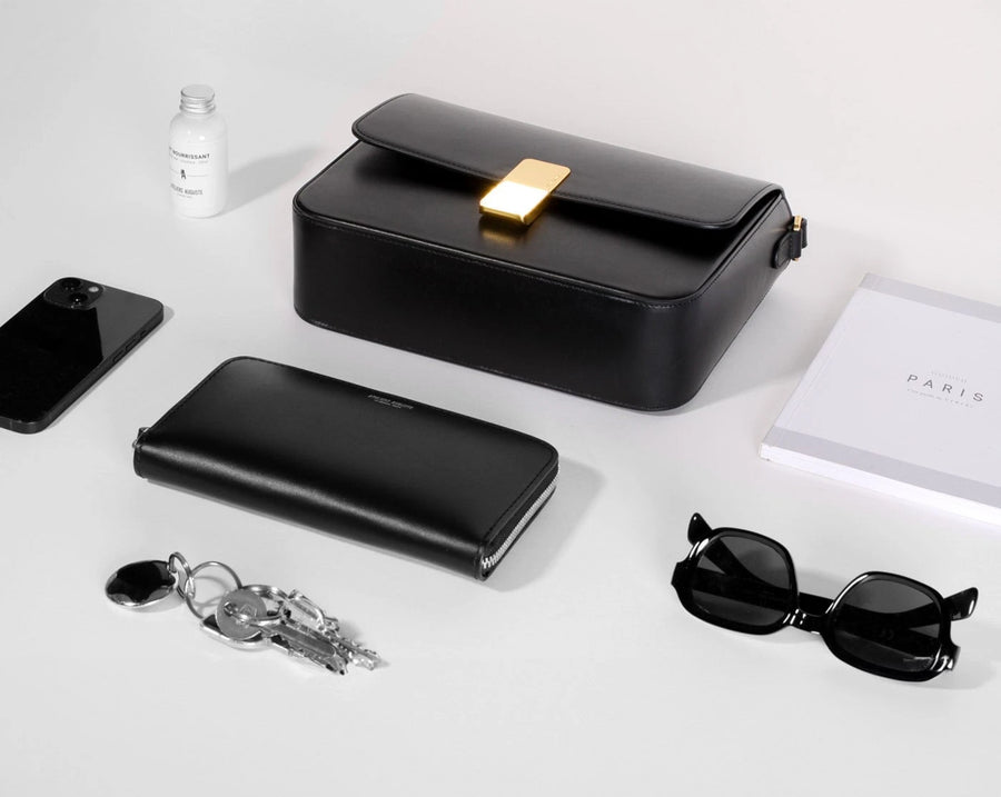 Monceau Silver Edition - Light Blue Box Leather – Ateliers Auguste